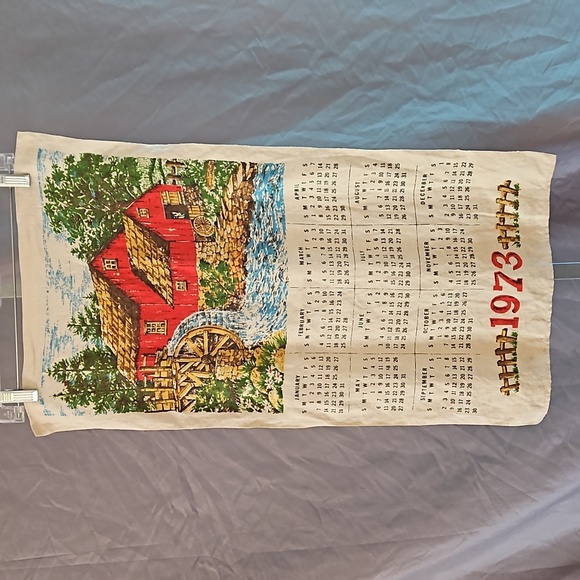 Wall Decor | Vintage 1973 Barn Cloth Calendar | Poshmark